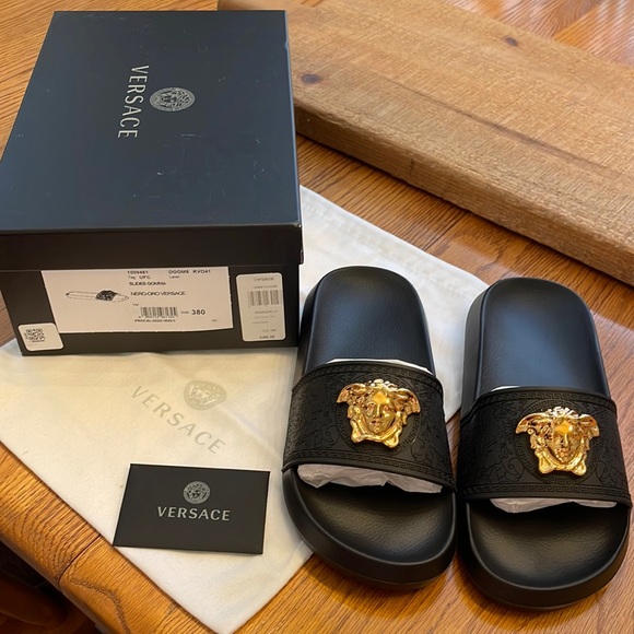 Versace | Shoes | Authentic Womens Versace Slides Gomma | Poshmark